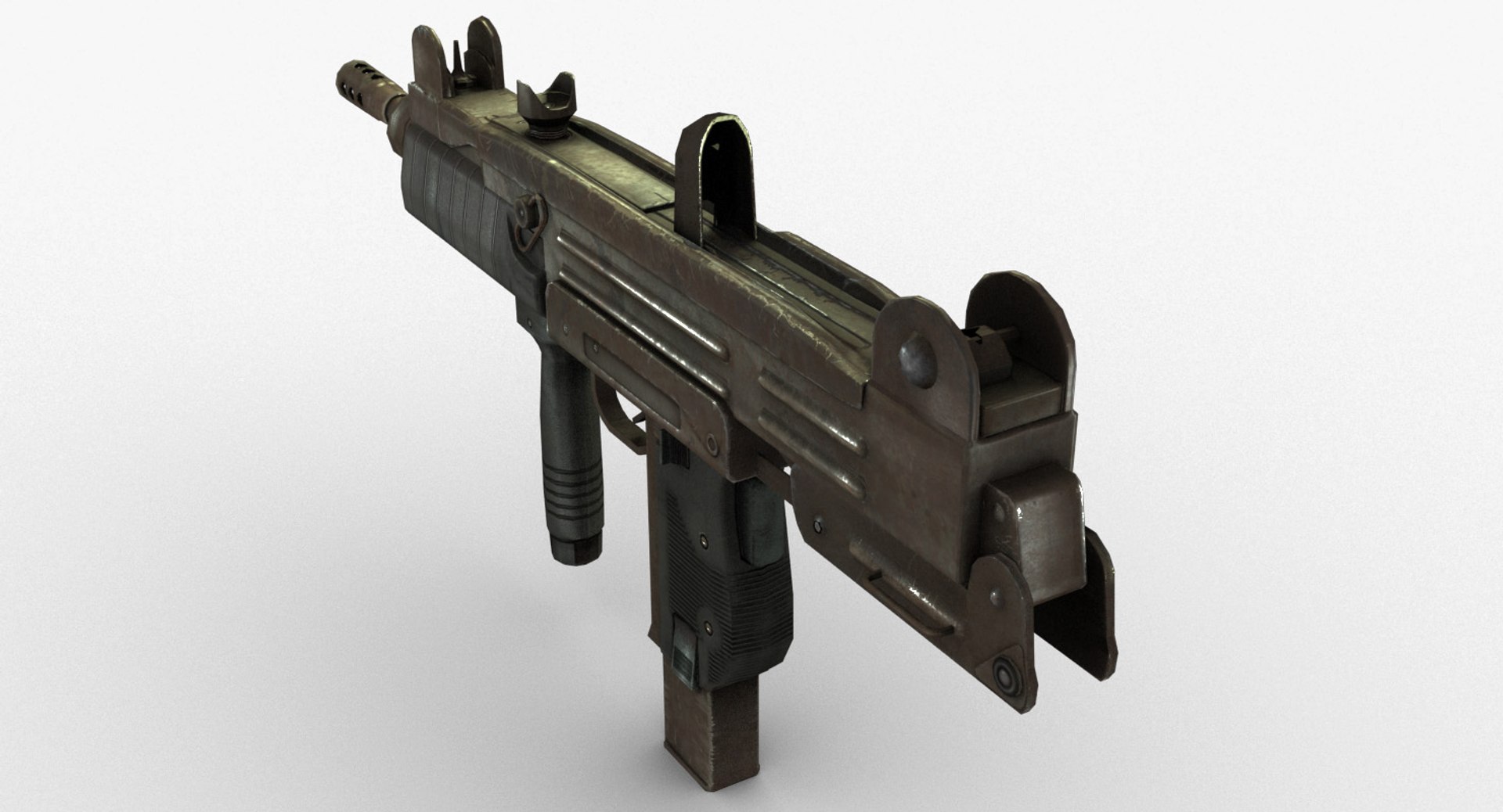 3d Uzi Submachine Gun Model