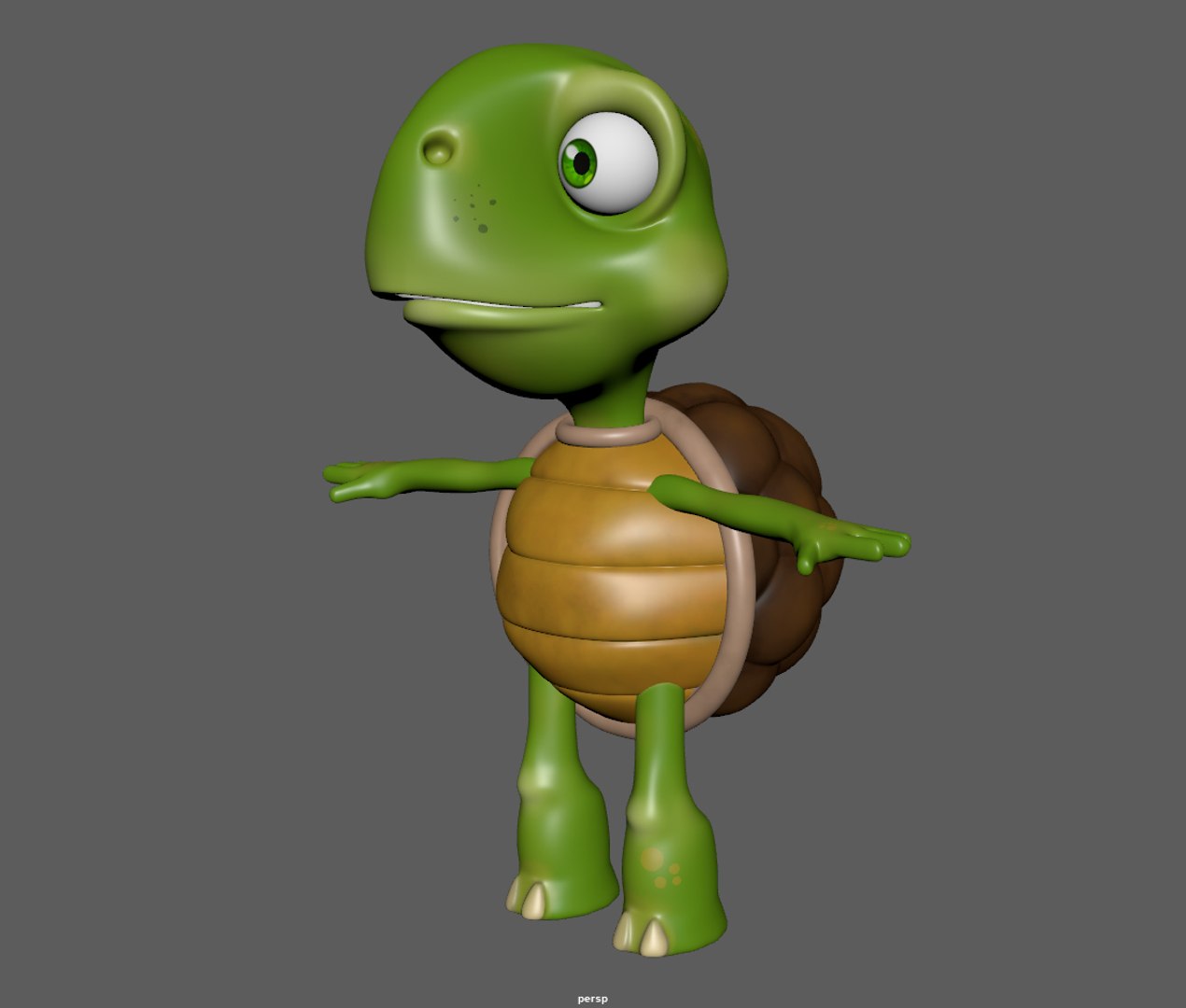 3D Turtle Cartoon - TurboSquid 1443824