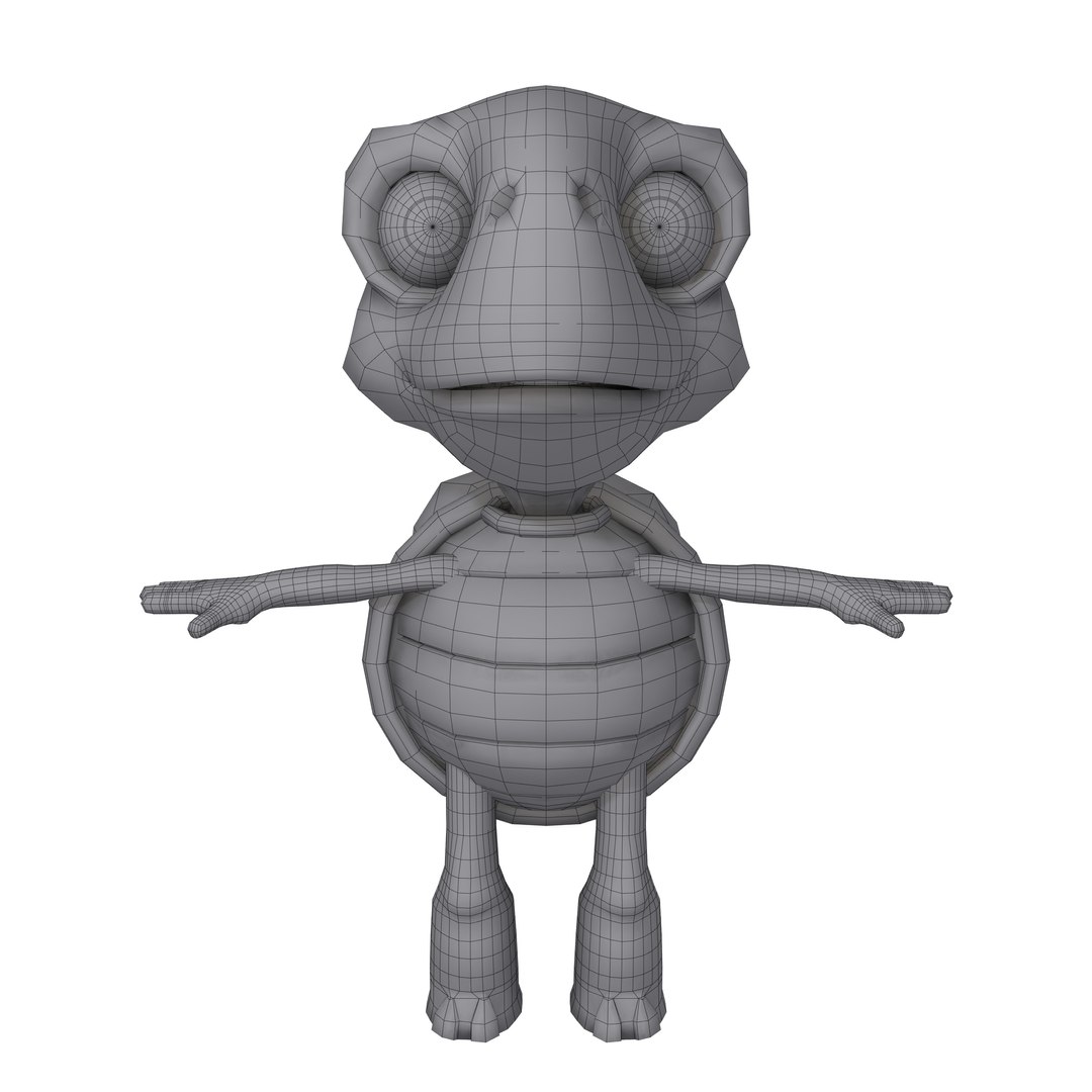 3D Turtle Cartoon - TurboSquid 1443824