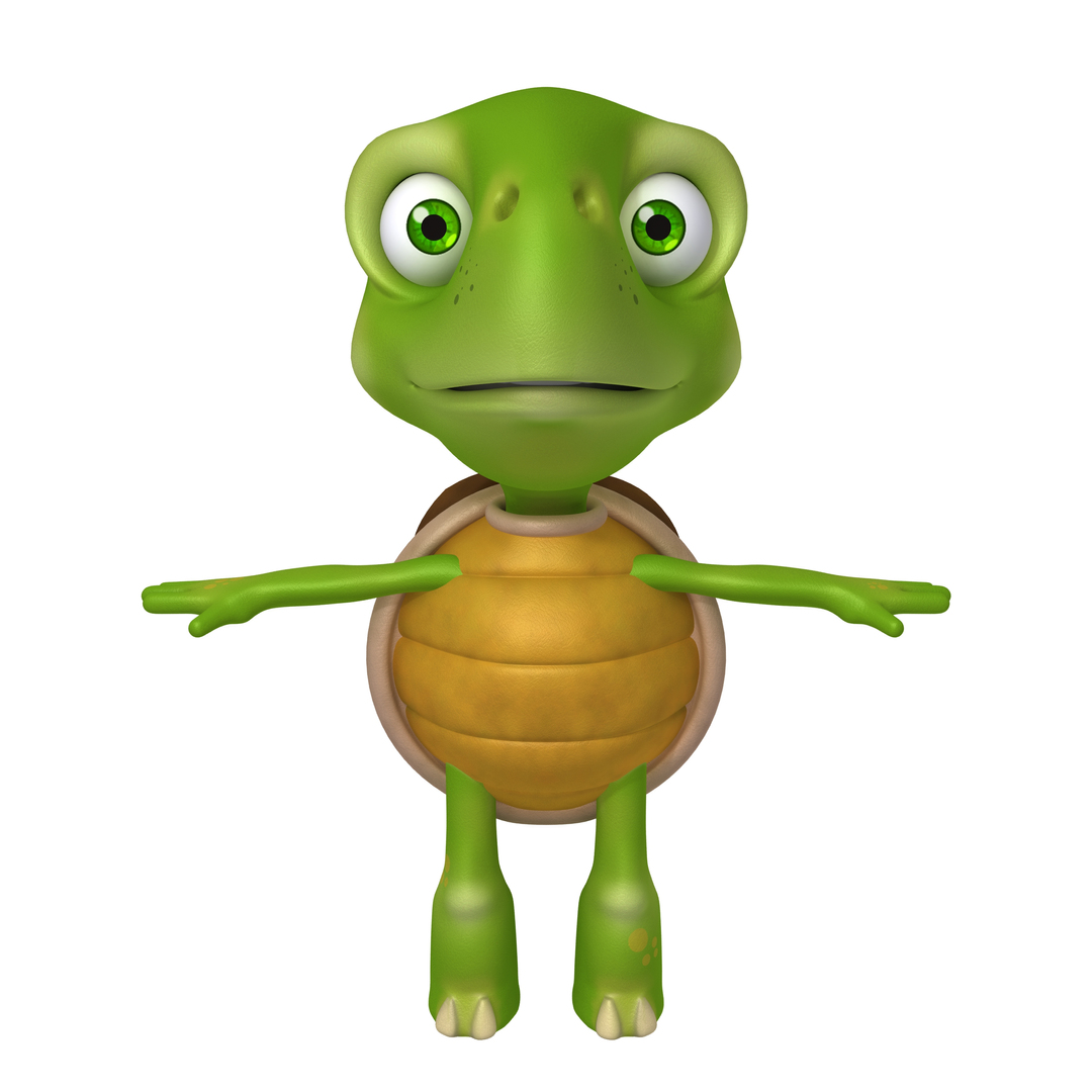 3D turtle cartoon - TurboSquid 1443824