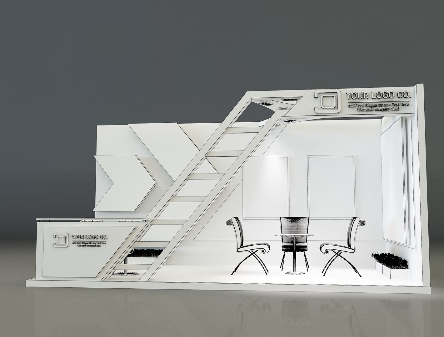 Stand Exhibition Booth Model - TurboSquid 1550185