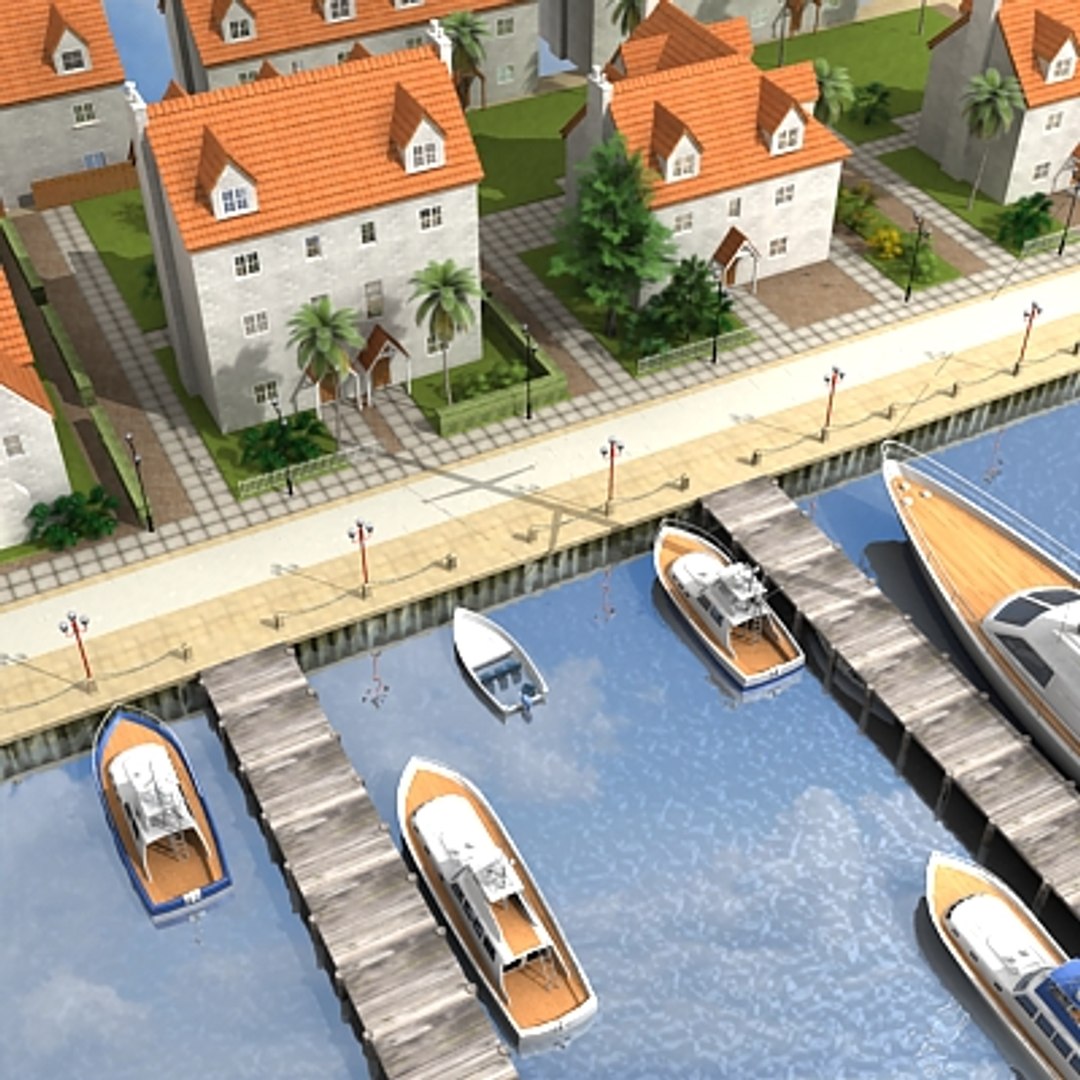 3d Model Seaside Port