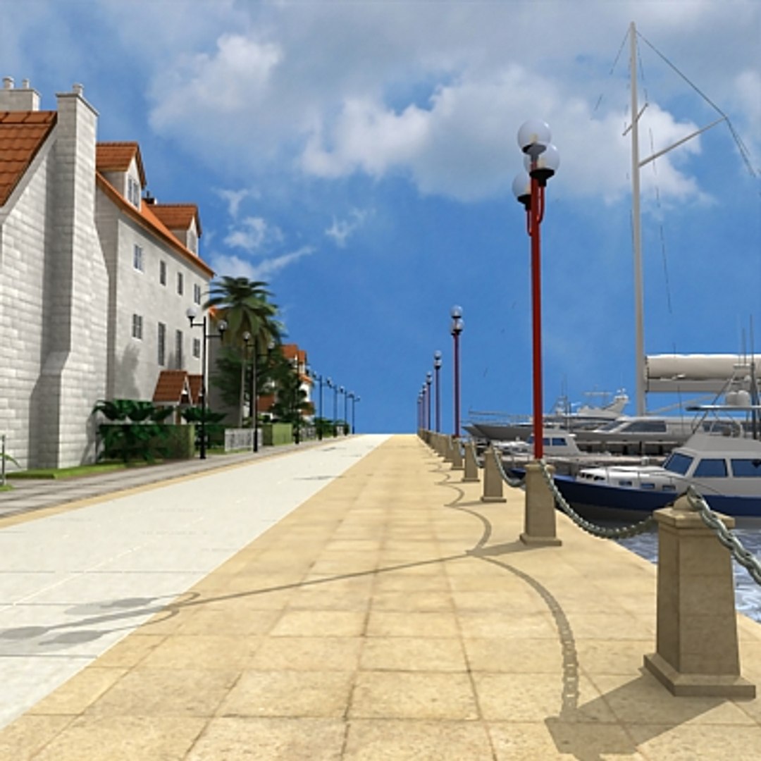 3d Model Seaside Port