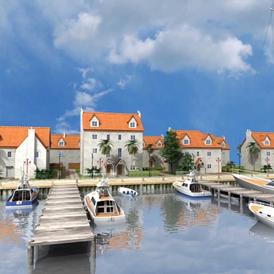 3d Model Seaside Port