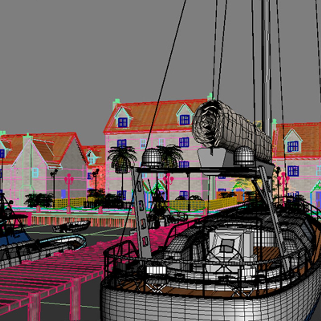 3d Model Seaside Port