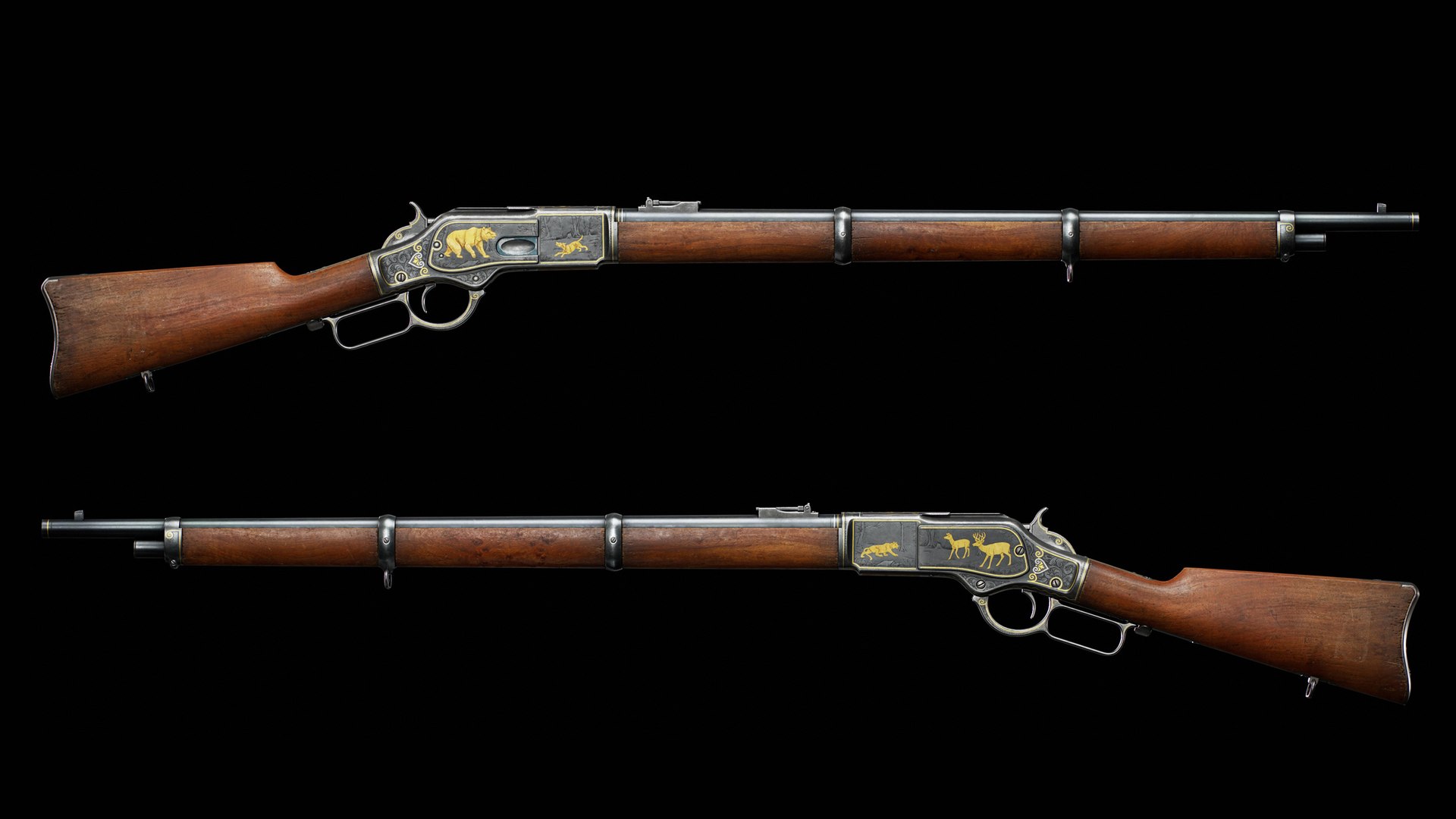 Winchester 1873 Musket Engraved 3D - TurboSquid 2250995