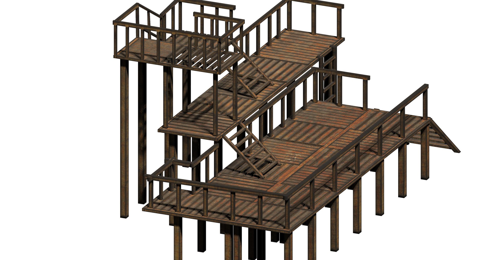 3D Modular Wooden Prop Pack Platform Model - TurboSquid 2074845