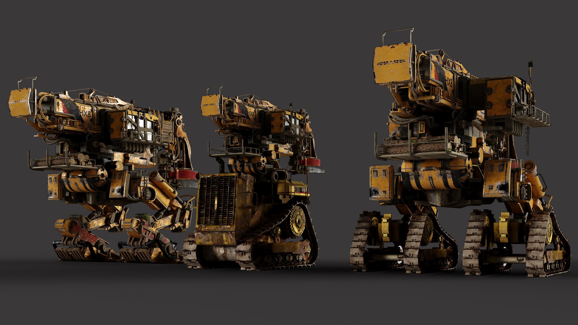 modelo 3d Mecánico cortador de árboles - TurboSquid 2146605