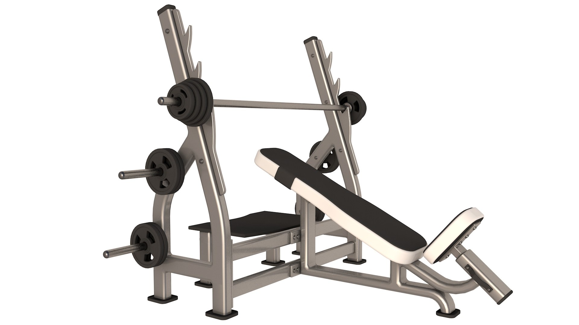 3D Inclined Press Bench Model - TurboSquid 1860664