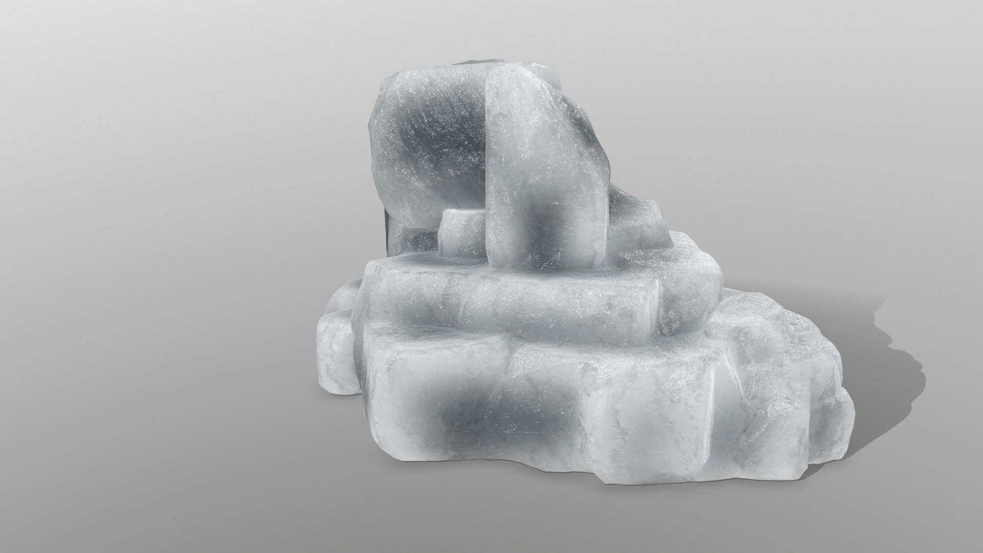 3D ice rock model - TurboSquid 1388333