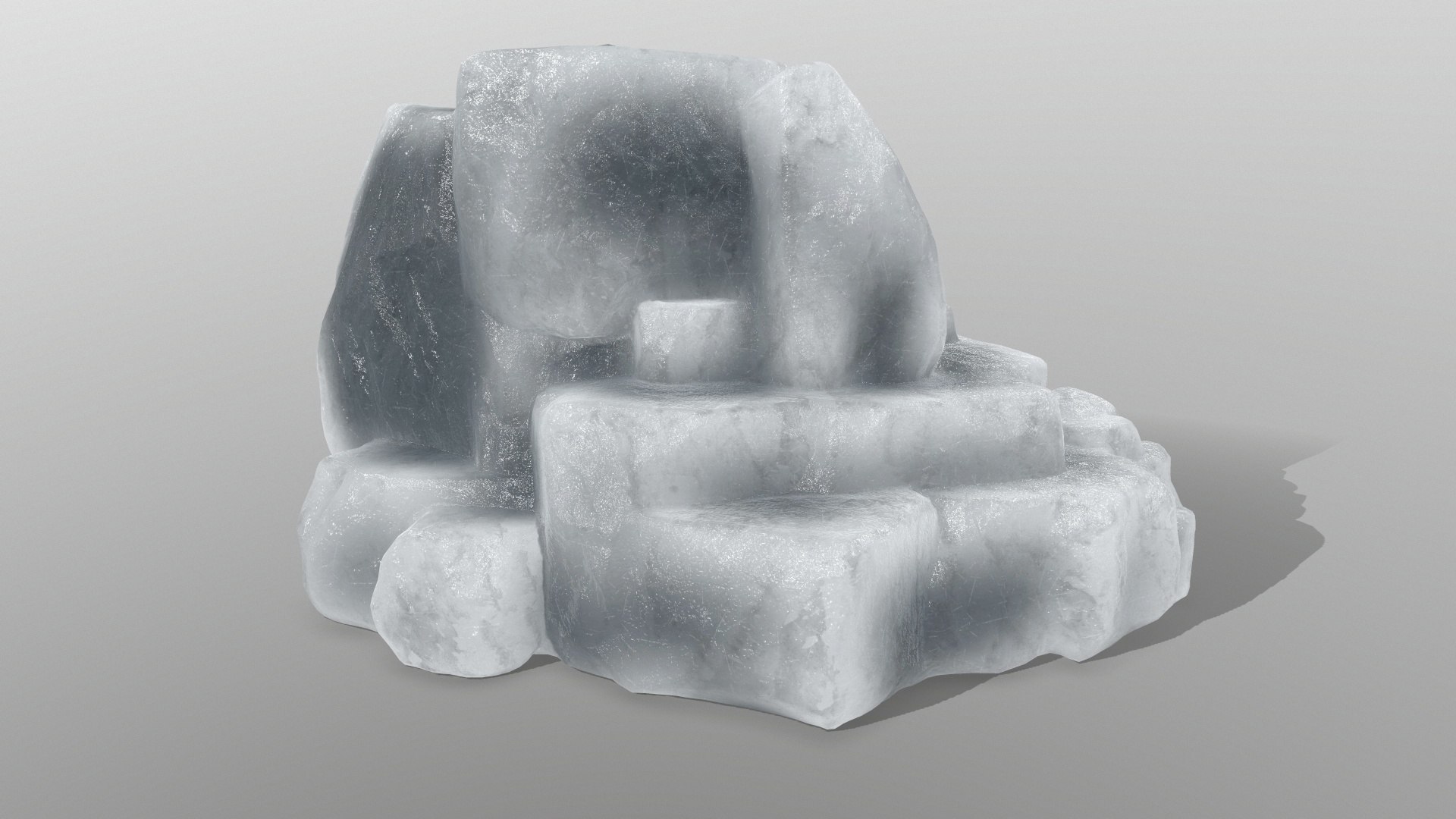 3D ice rock model - TurboSquid 1388333