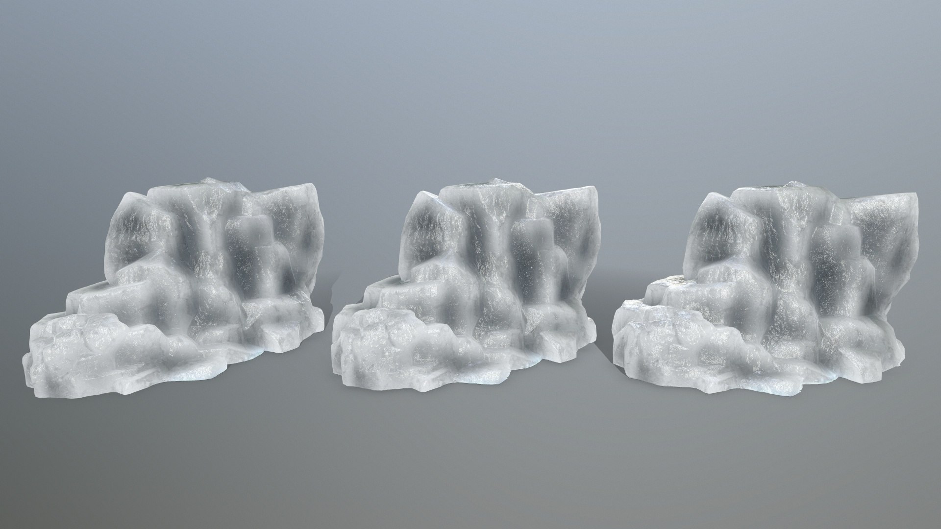 3D ice rock model - TurboSquid 1388333