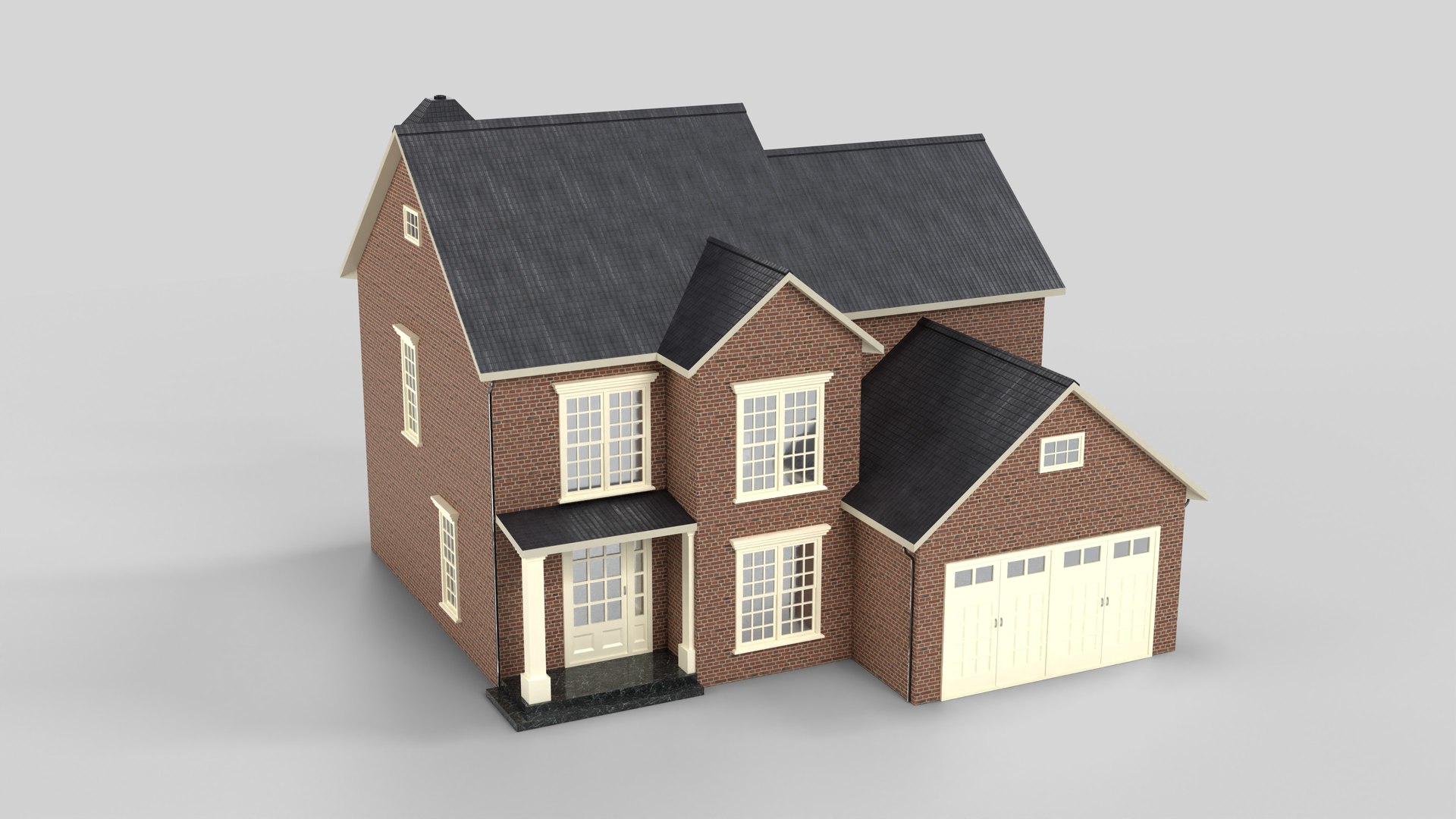 3D Model Neighborhood House 09T4 - TurboSquid 2214414