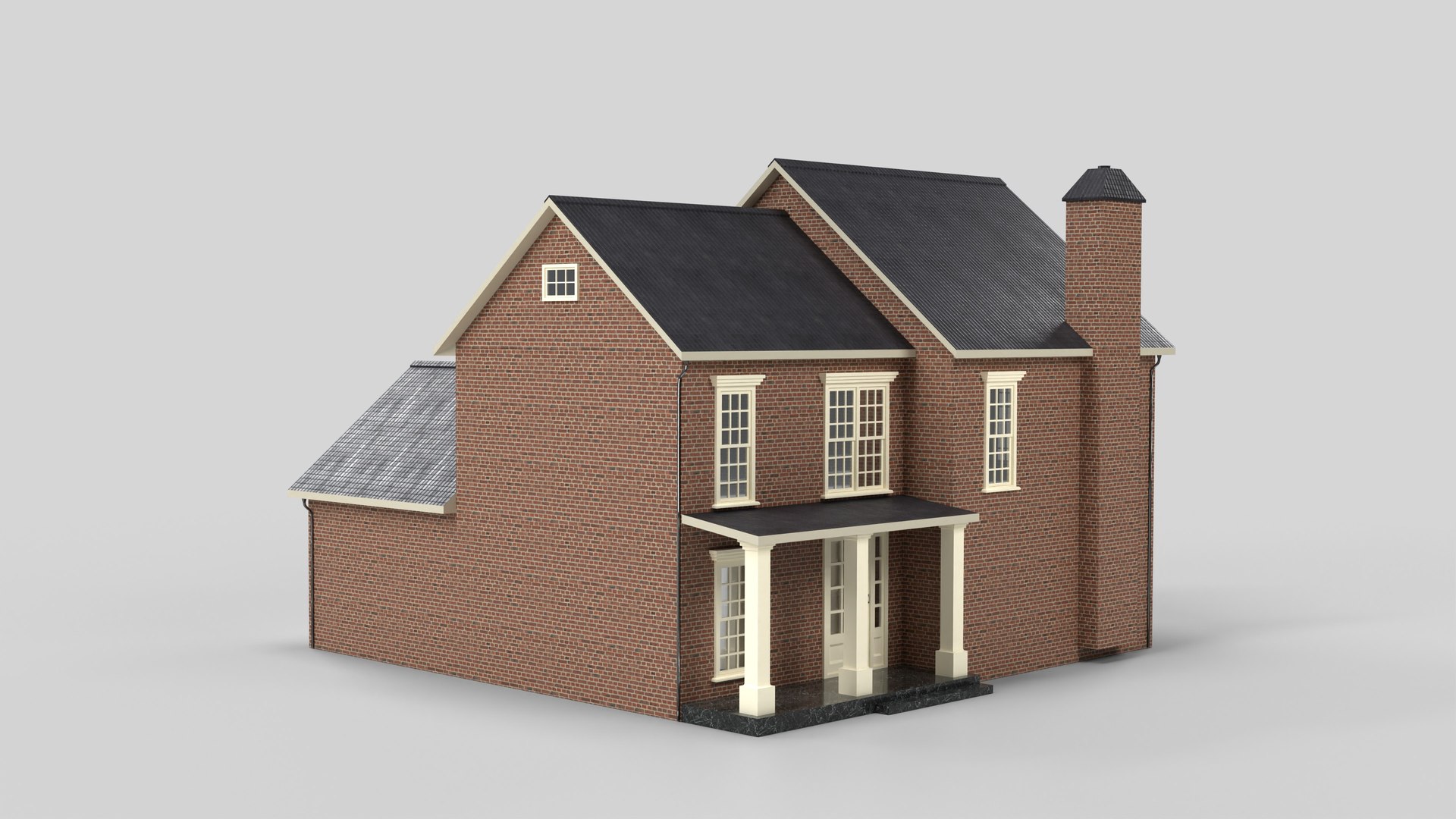 3D Model Neighborhood House 09T4 - TurboSquid 2214414