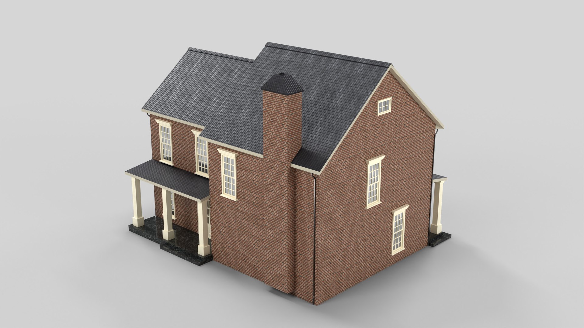 3D Model Neighborhood House 09T4 - TurboSquid 2214414