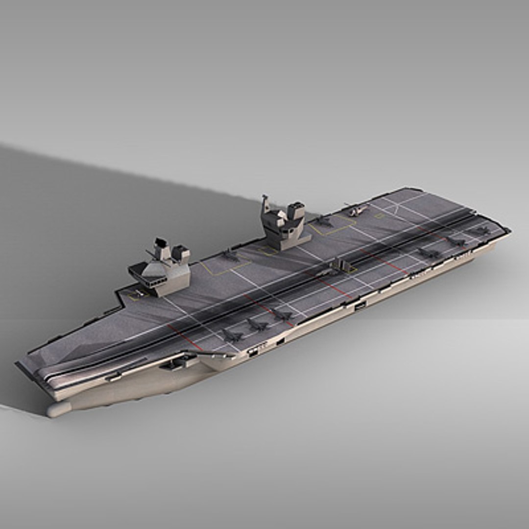 3d Model Of Queen Elizabeth Class Aircraft
