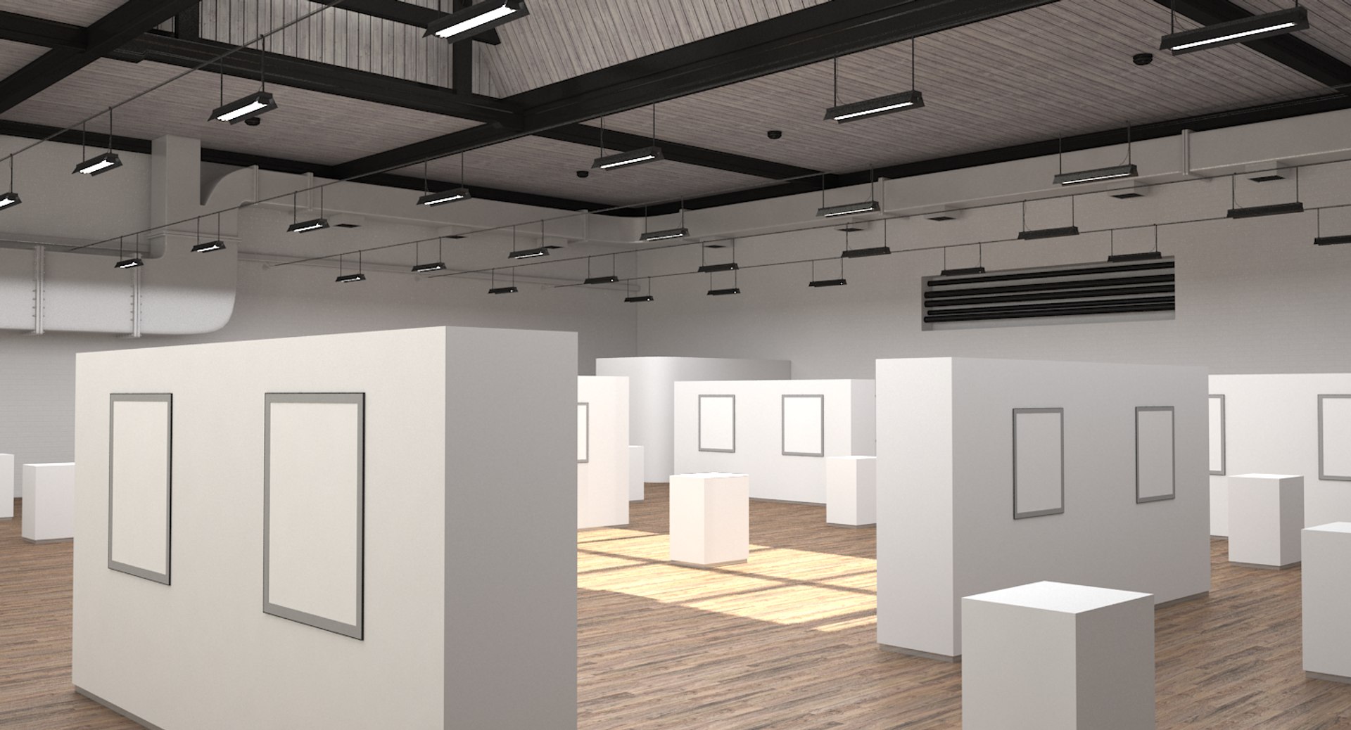 Industrial Art Gallery 3D Model - TurboSquid 1391881