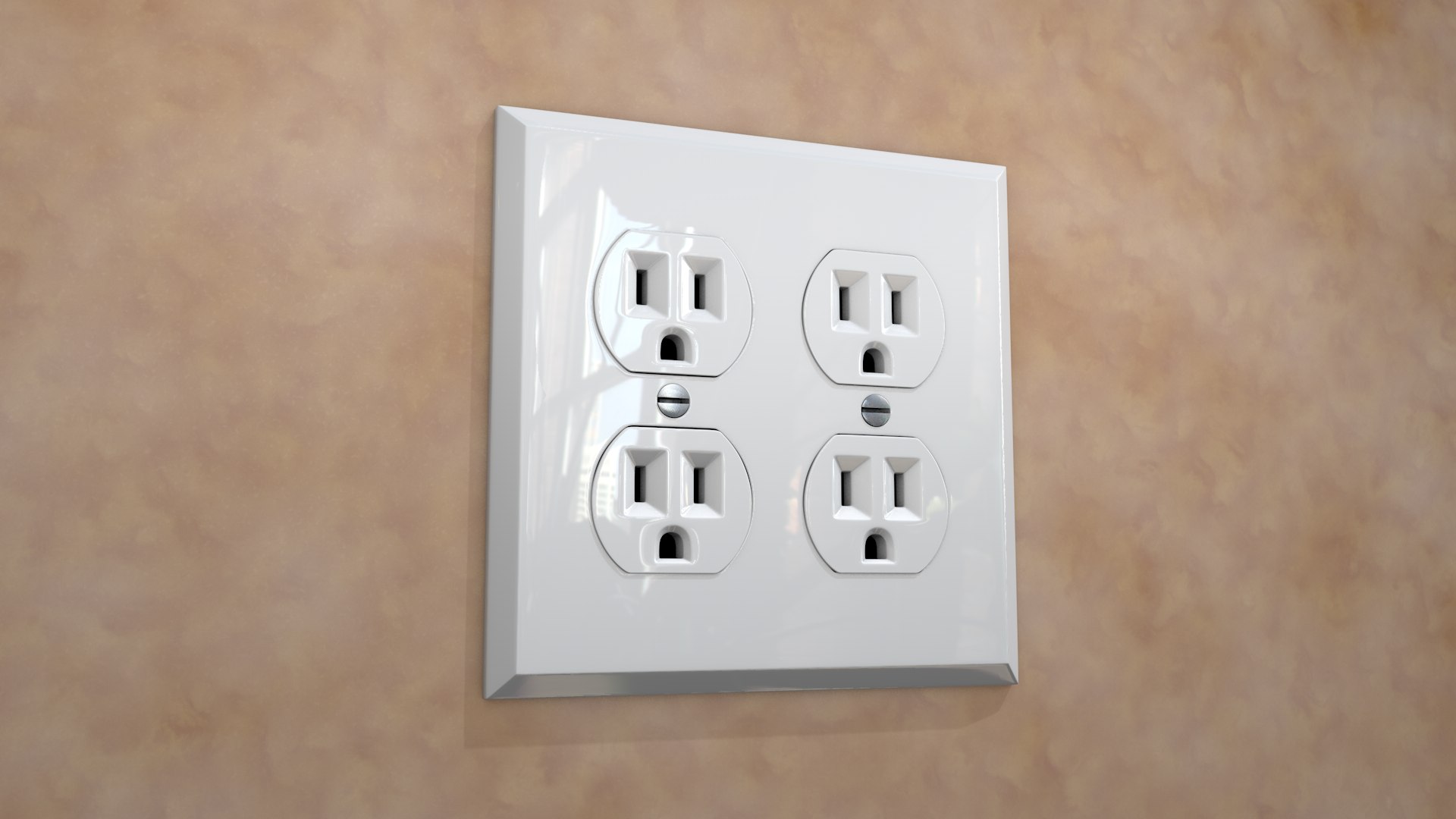 3D power outlet - TurboSquid 1166330