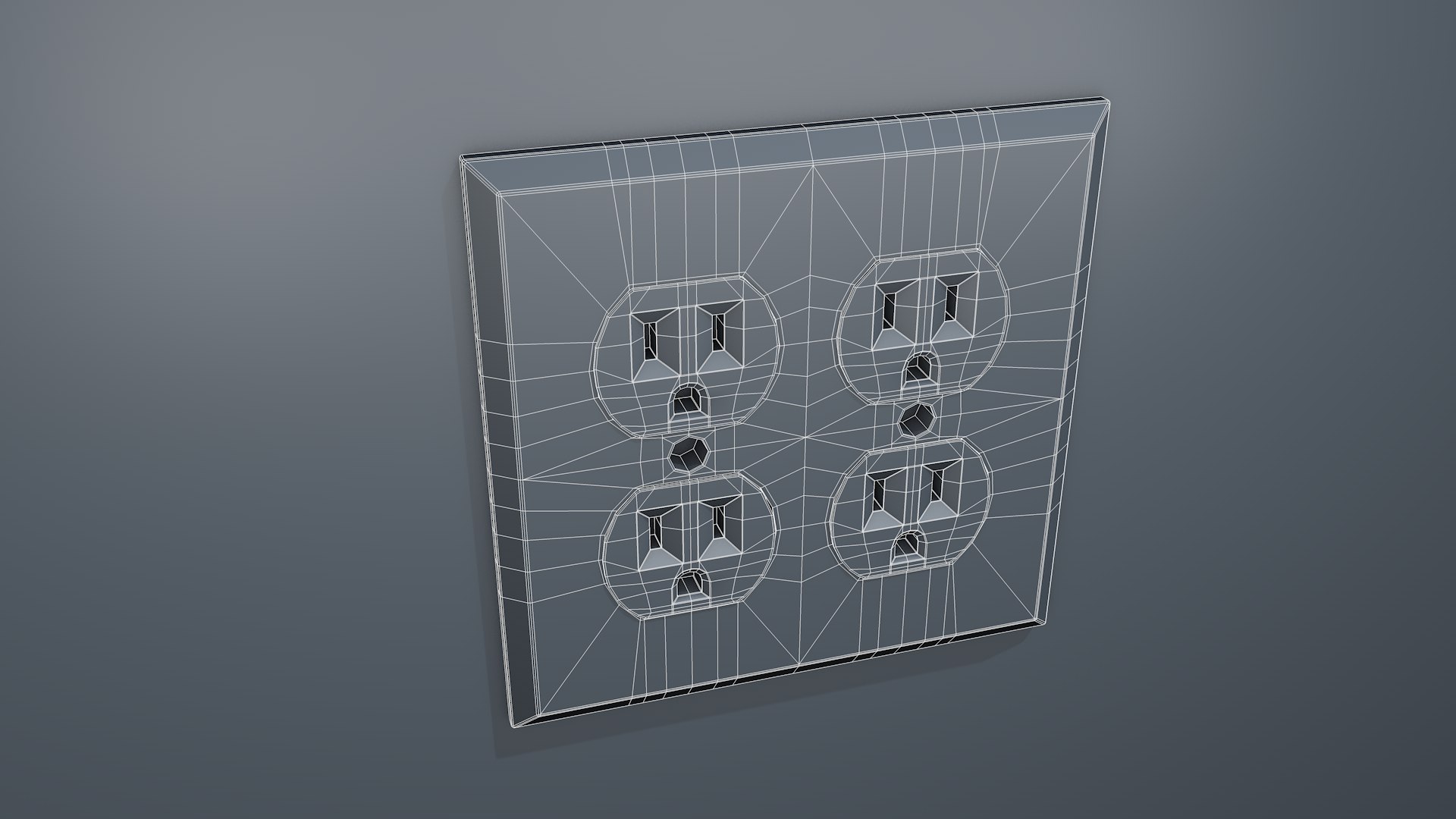 3D power outlet - TurboSquid 1166330