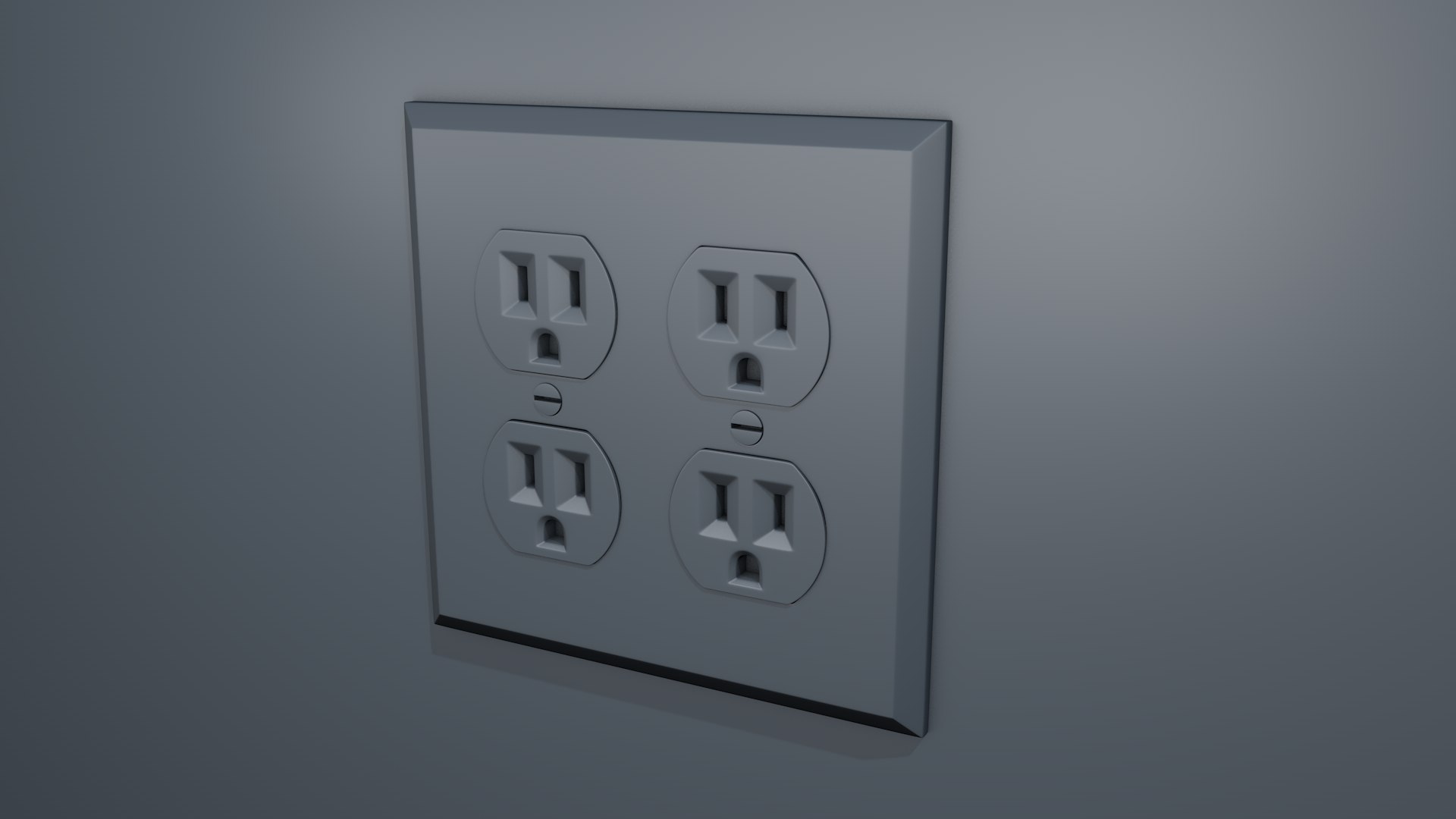 3D power outlet - TurboSquid 1166330