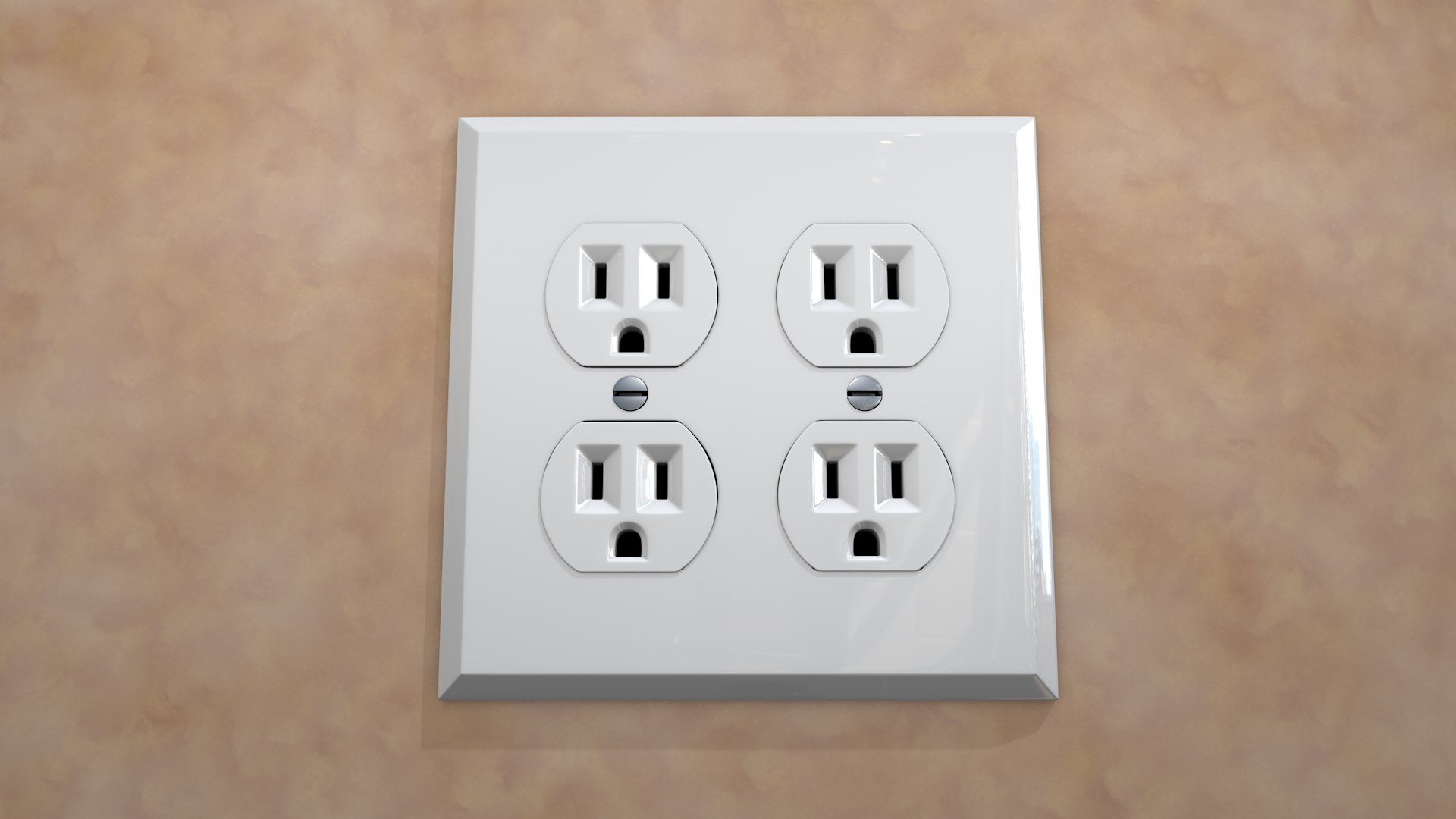 3D power outlet - TurboSquid 1166330