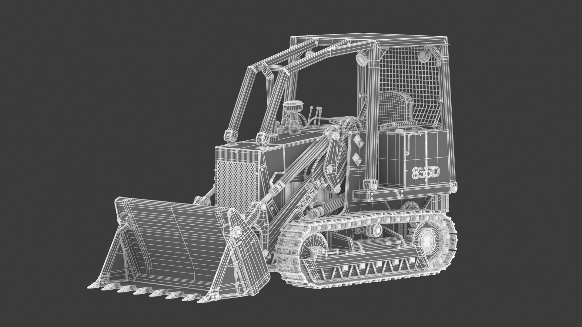Case 855D Crawler Loaders 3D Model - TurboSquid 2225708