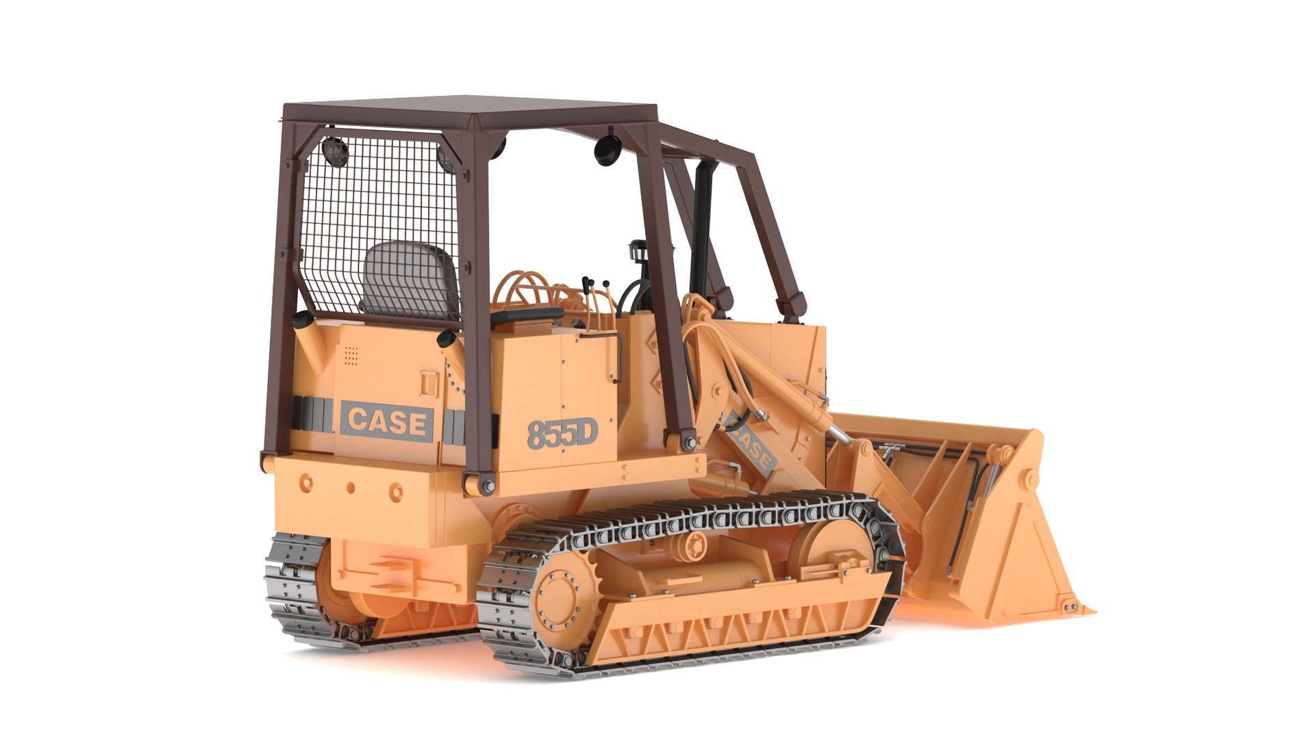 Case 855D Crawler Loaders 3D Model - TurboSquid 2225708