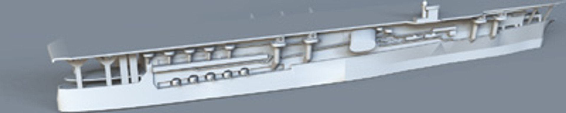 3d kaga carrier model