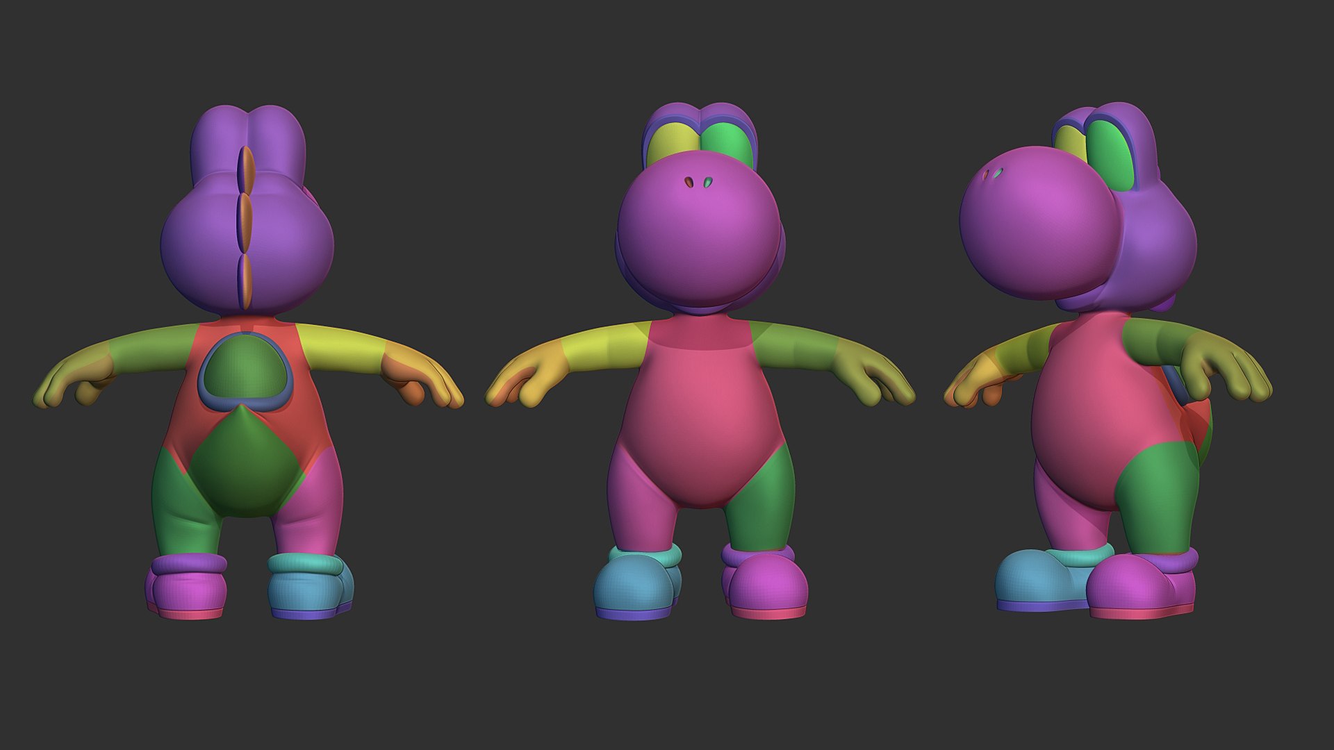 Yoshi Character Cinematic Super Mario World 3D model - TurboSquid 2103553