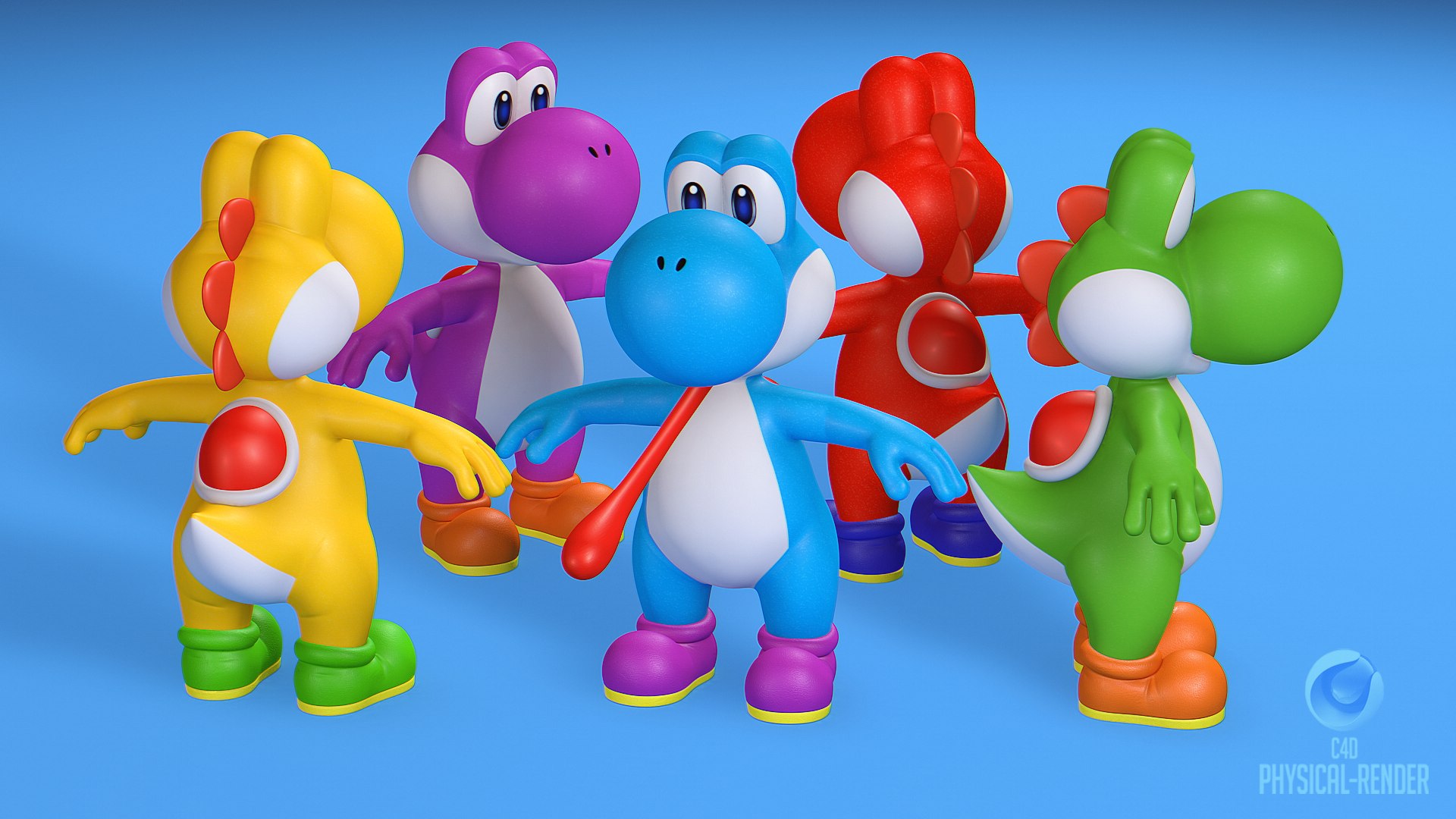 Yoshi Character Cinematic Super Mario World 3D model - TurboSquid 2103553