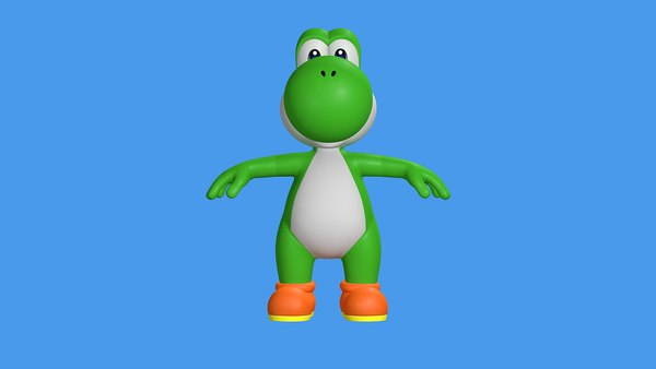 modelo 3d Yoshi Personaje Cinemático Super Mario World - TurboSquid 2103553
