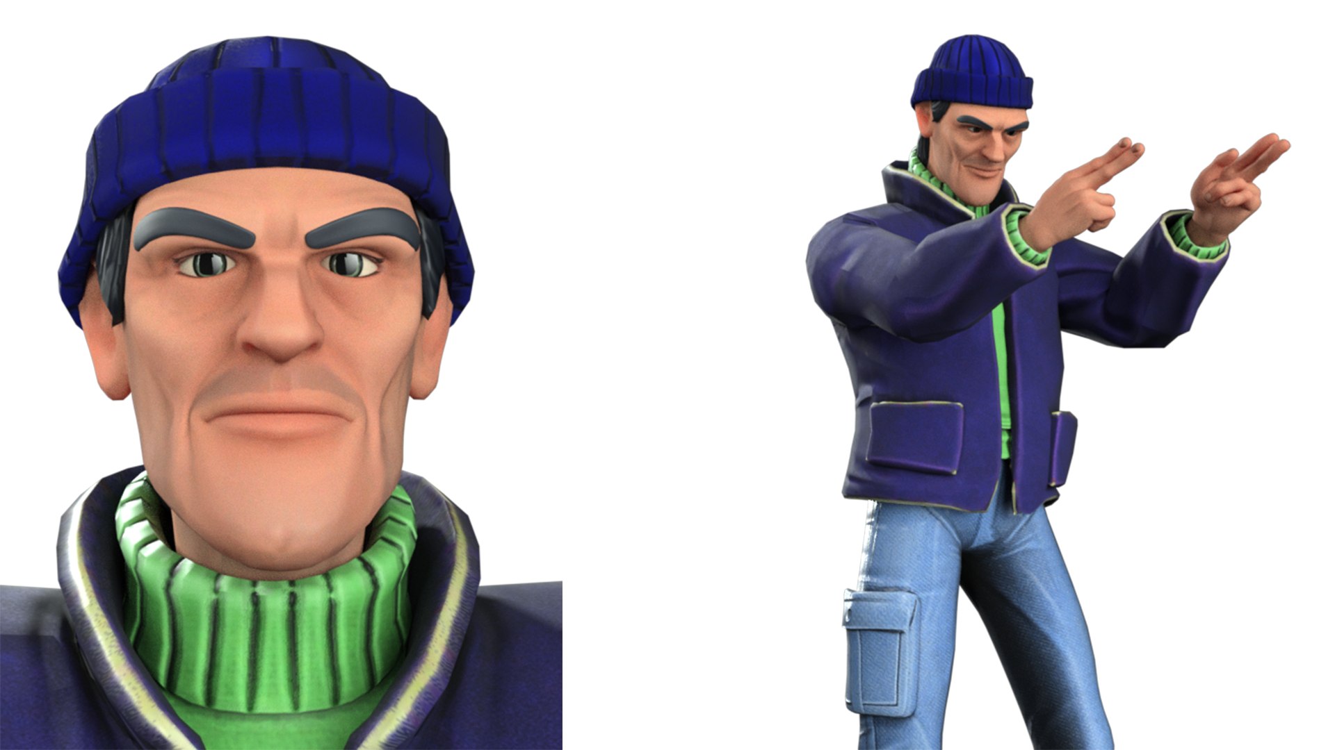 3D Cartoon Rigged Toon Old Man-Angus Character 3D Model - TurboSquid ...