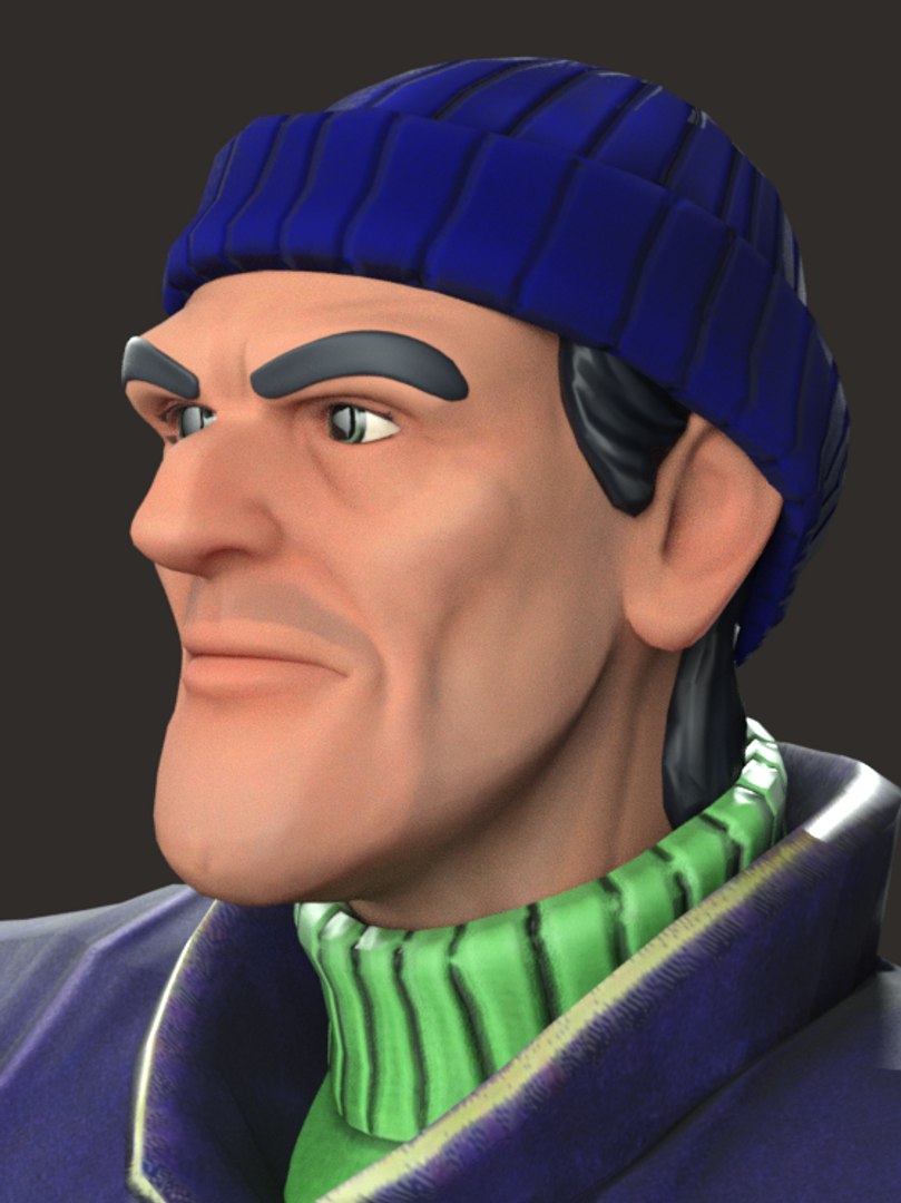 3D Cartoon Rigged Toon Old Man-Angus Character 3D Model - TurboSquid ...