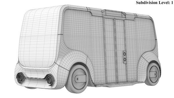 Yellow Mini Electric Bus 3D model - TurboSquid 1952088