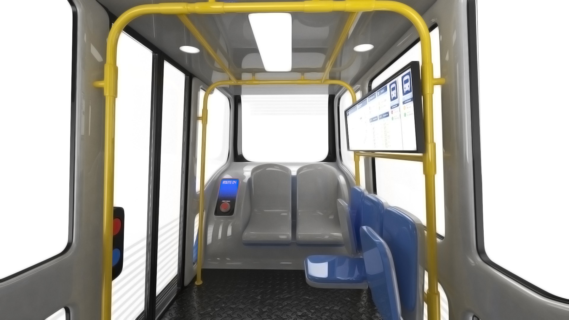 Yellow Mini Electric Bus 3D Model - TurboSquid 1952088