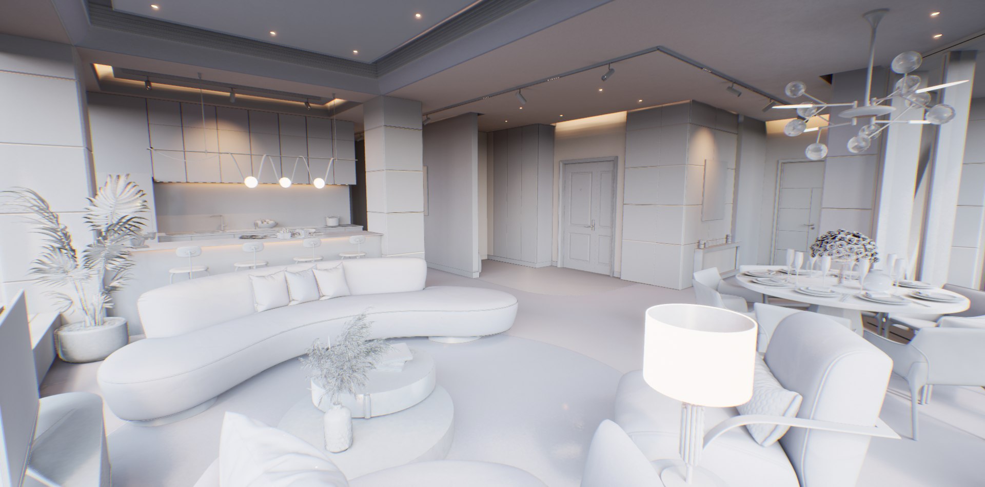 3D VR Ready Apartments virtual showroom Unreal engine - TurboSquid 1964497