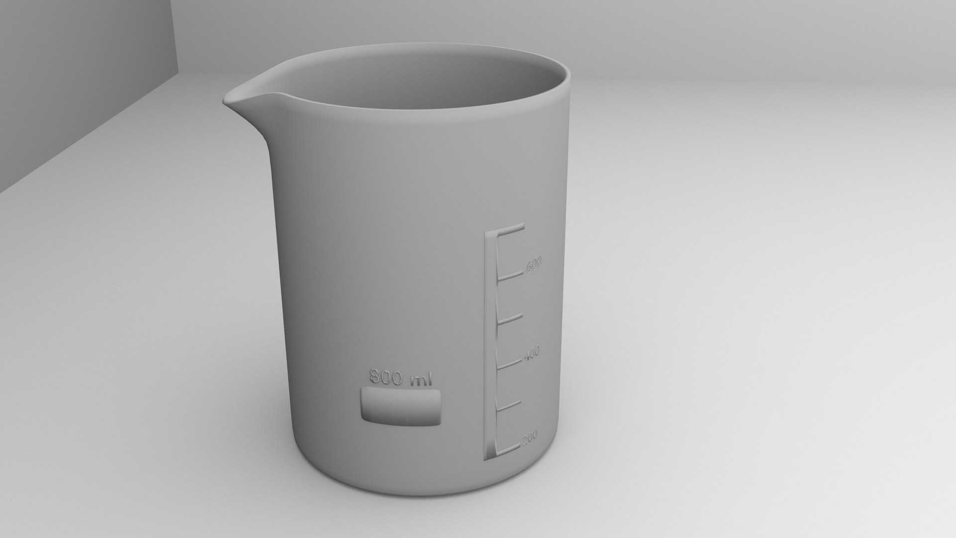 3D 800ml Glass Beaker Model - TurboSquid 1533498