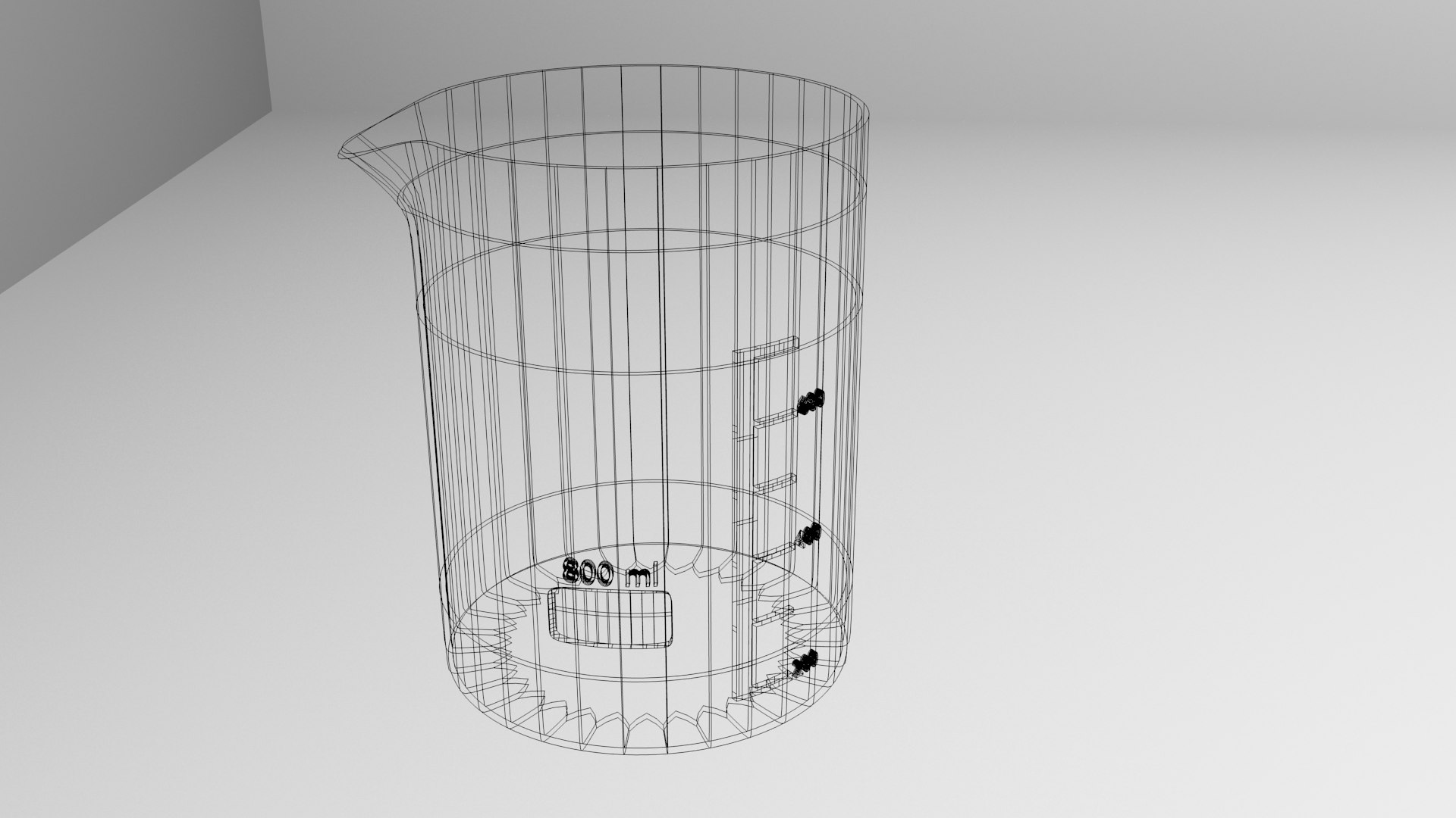 3D 800ml Glass Beaker Model - TurboSquid 1533498