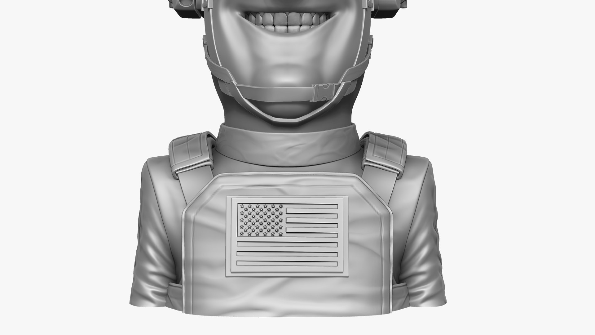 Cartoon Soldier Bust 3D Model - TurboSquid 2065379