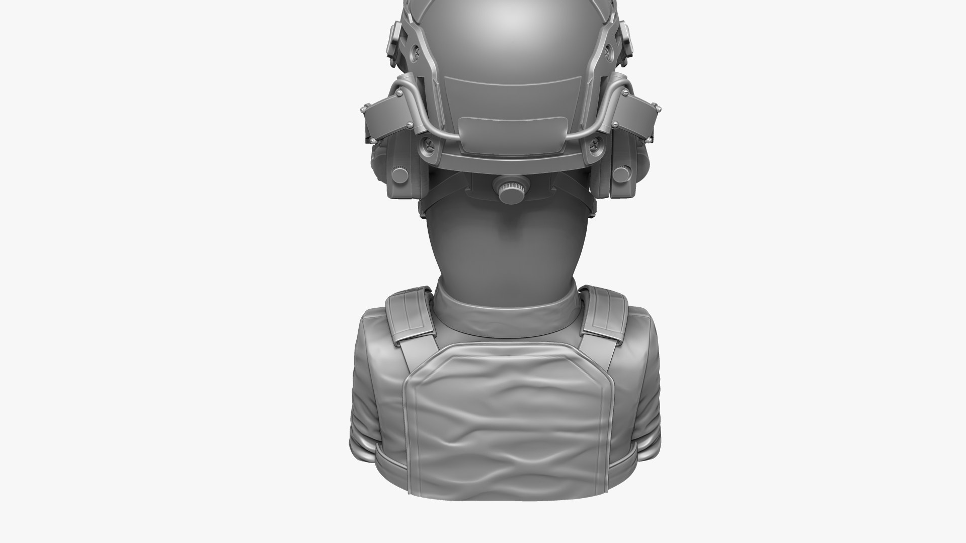 Cartoon Soldier Bust 3D Model - TurboSquid 2065379