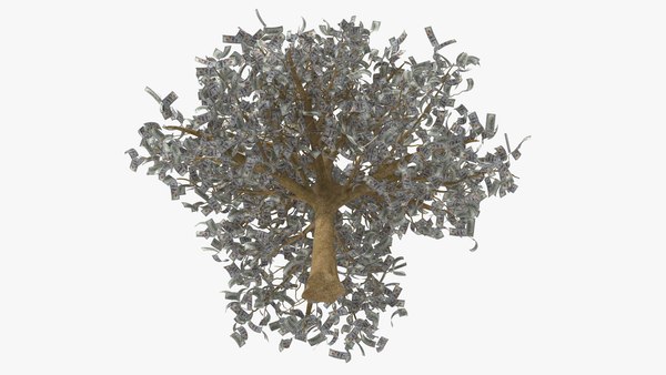 Money tree dollar bills 3D model - TurboSquid 1546237