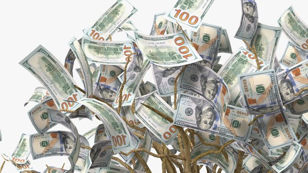 Money tree dollar bills 3D model - TurboSquid 1546237