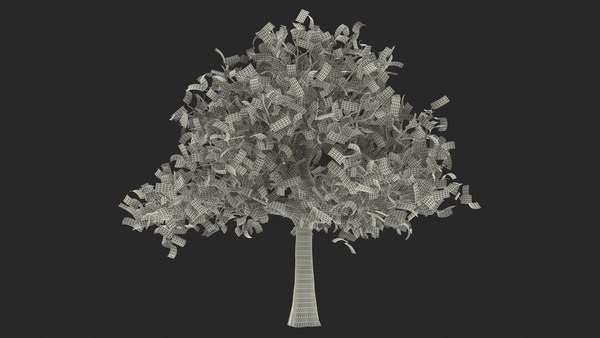 Money tree dollar bills 3D model - TurboSquid 1546237