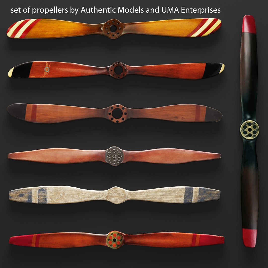 3d Model Of Set Propeller