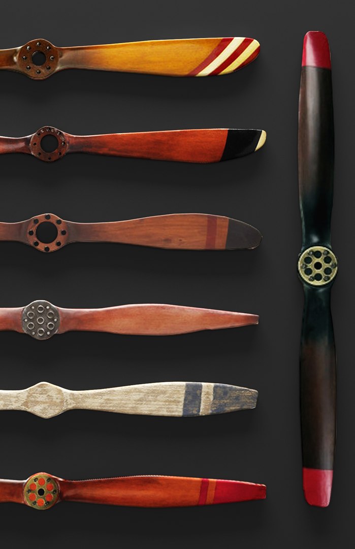 3d Model Of Set Propeller