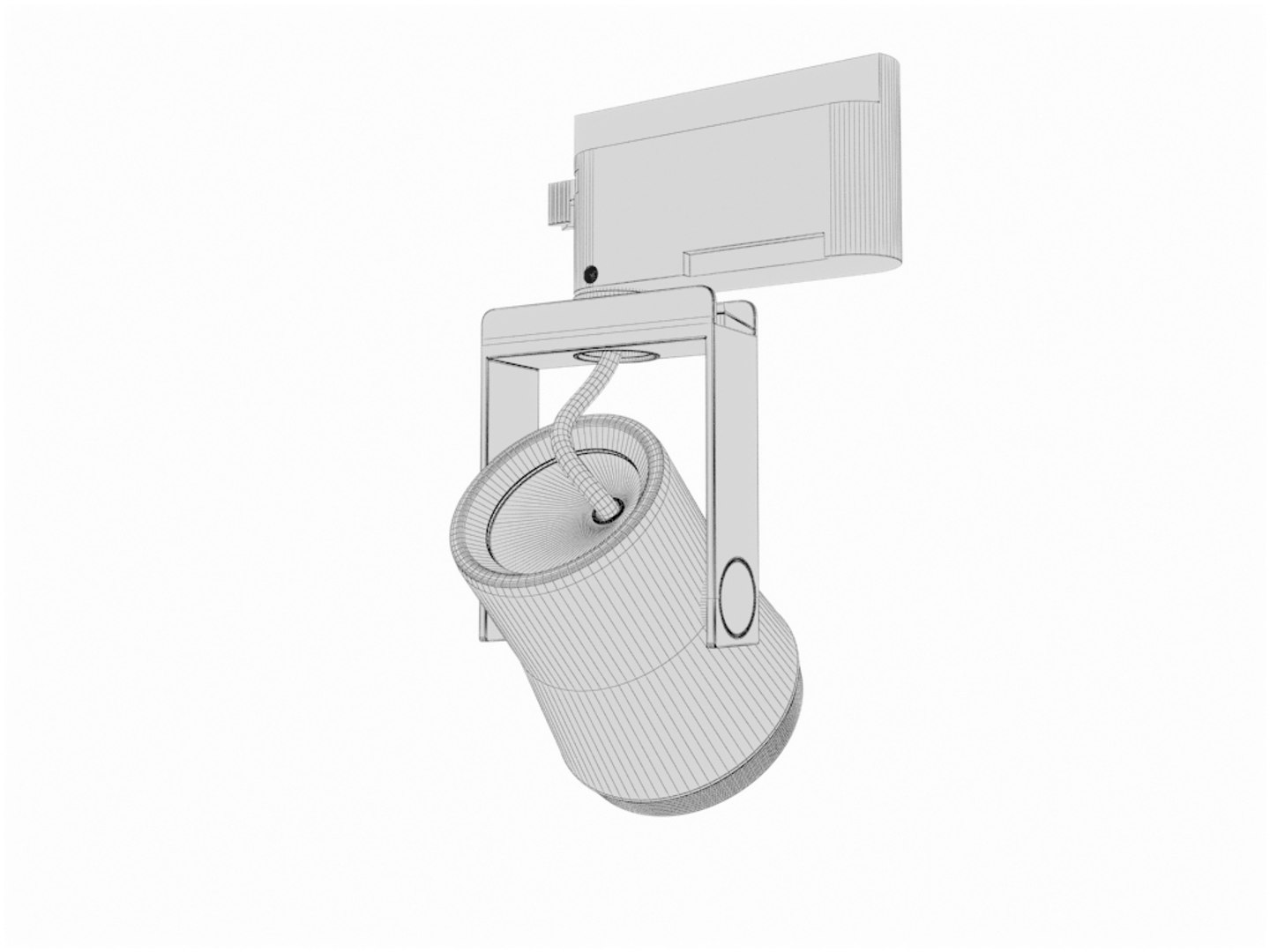 3d Model Erco Logotec Track Spotlight