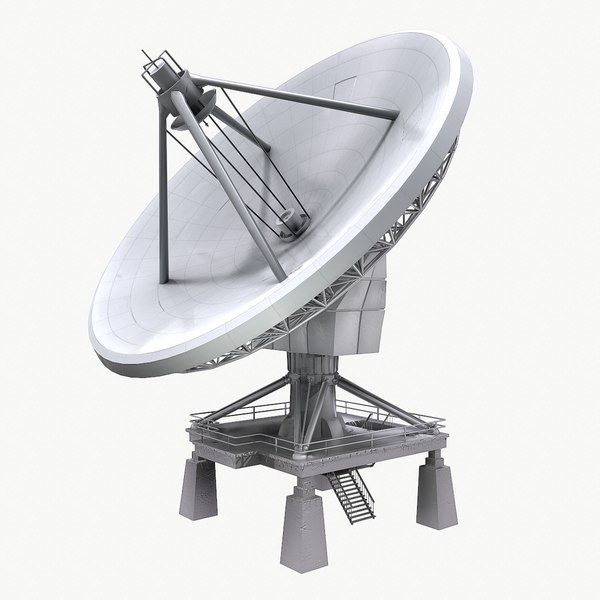 3D radio telescope - TurboSquid 1245836