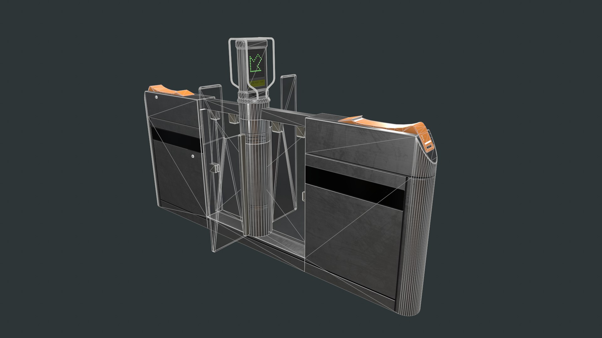 3D Model Automated Ticket Barriers - TurboSquid 1358290
