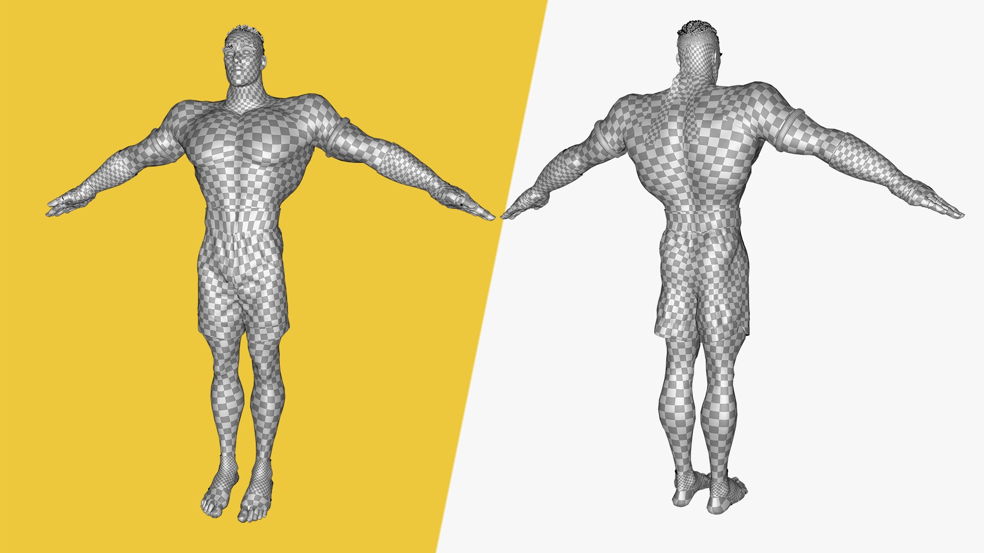 Strong Warrior Rigged Toon Rigged Fighter 3D Model Martial Artist Model ...