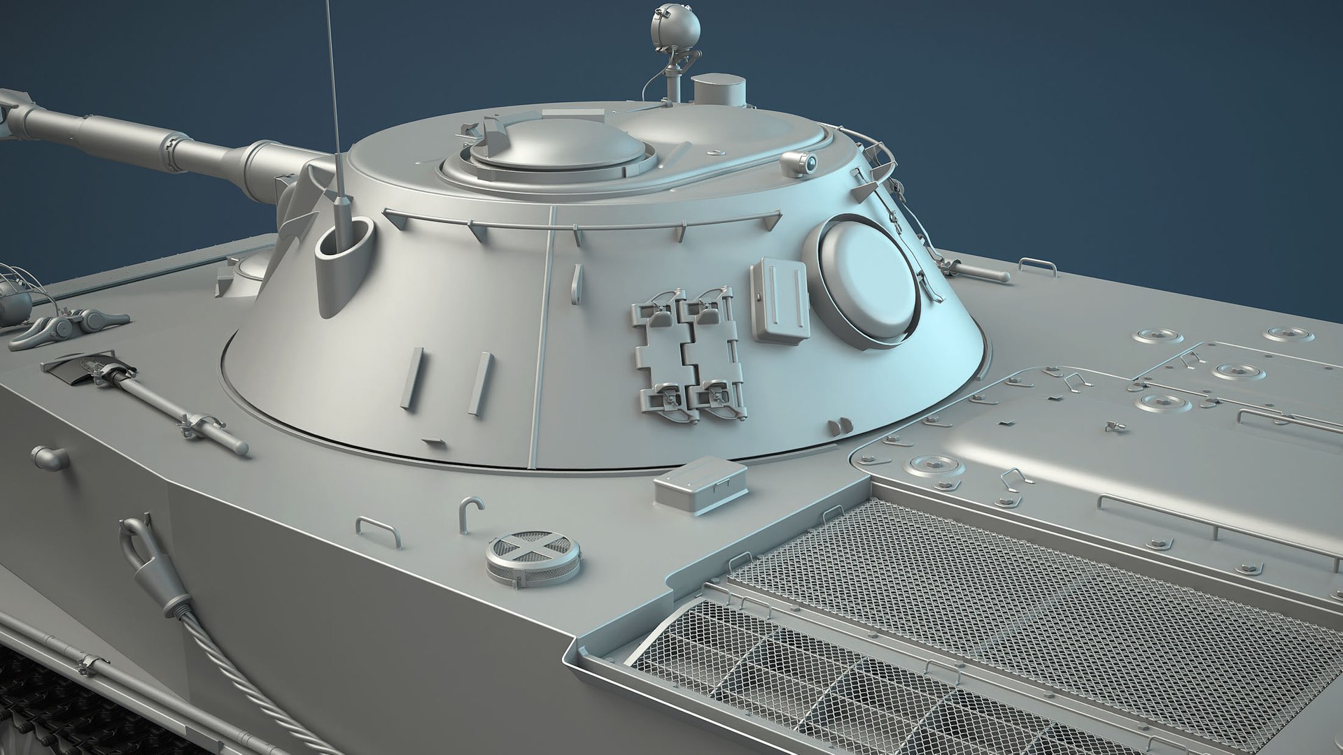 PT-76B Tank High-Poly Model - TurboSquid 2322999